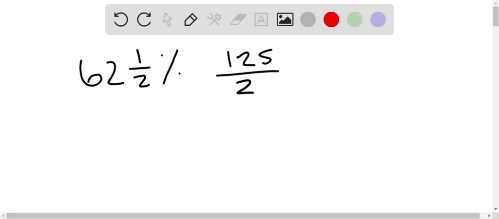 SOLVED Convert 62 To A Fraction 