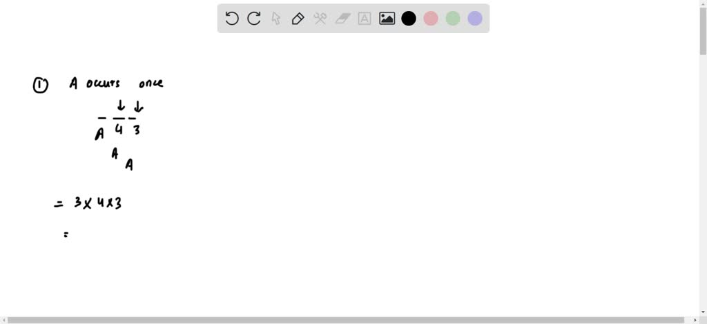 SOLVED:The letters A B C D E are to be used to form strings of length 3 . How many strings ...
