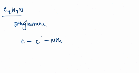 SOLVED:Write the Lewis structures of both isomers with the formula C2 H7 N.