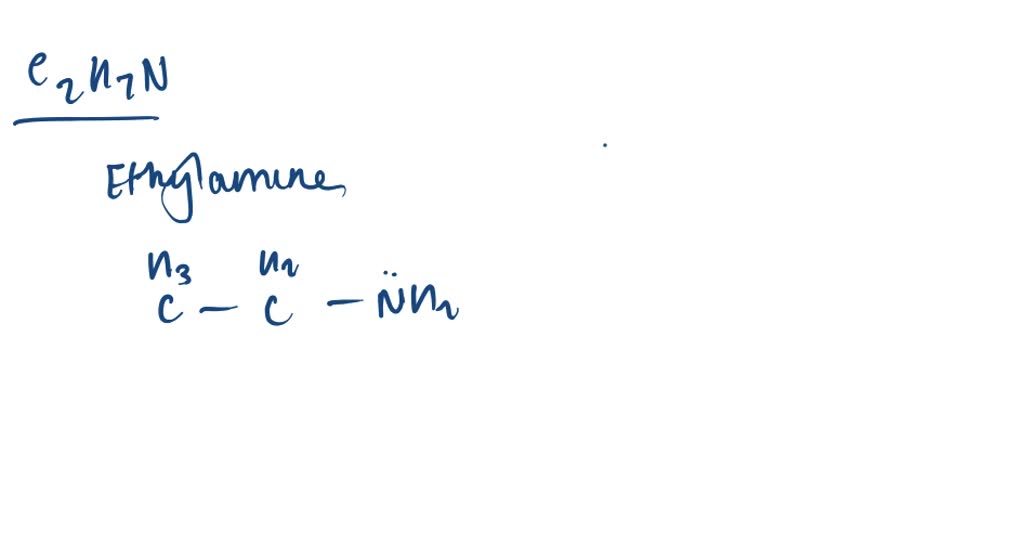 SOLVED: Write the Lewis structures of both isomers with the formula C2H7N