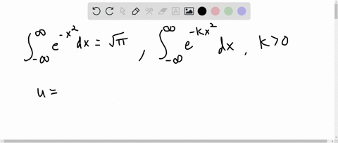 SOLVED:The integral \int_{-\infty}^{\infty} e^{-x x^{2}} d x has the value (\pi / \alpha)^{1 / 2 ...