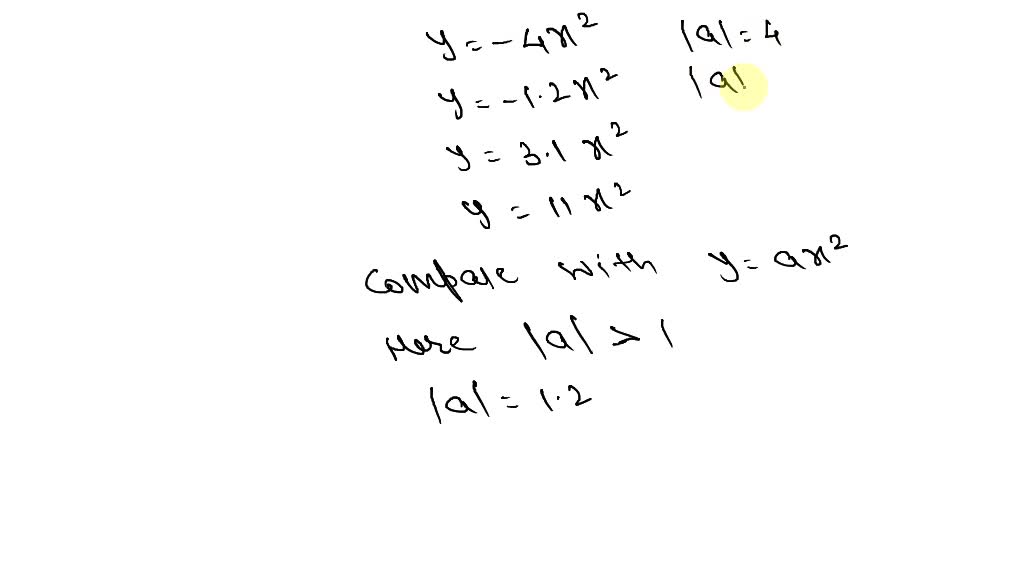 SOLVED:Which function has the widest graph? \begin{array}{lllll}{\text ...