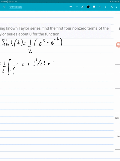 VIDEO solution:Using known Taylor series, find the first four nonzero ...