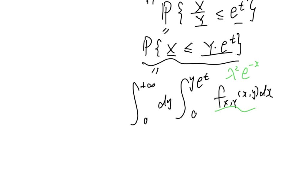 ⏩SOLVED:Let X and Y be i.i.d. Expo (λ), and T=log(X / Y) . Find the… | Numerade