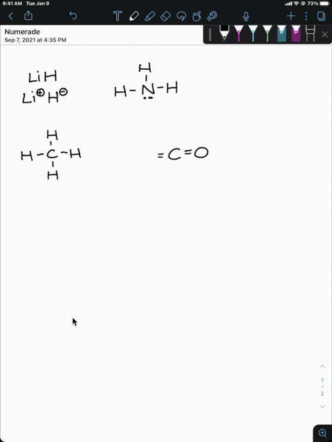 SOLVED:a. Draw Lewis structures of each of the following compounds: LiH ...