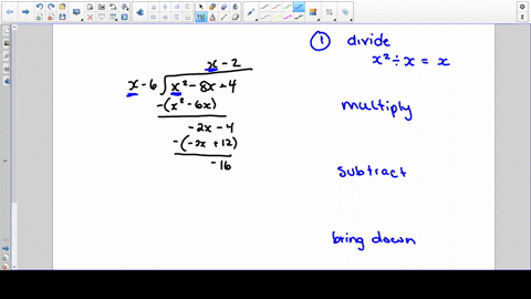 SOLVED:The long division method is a series of four steps that are ...