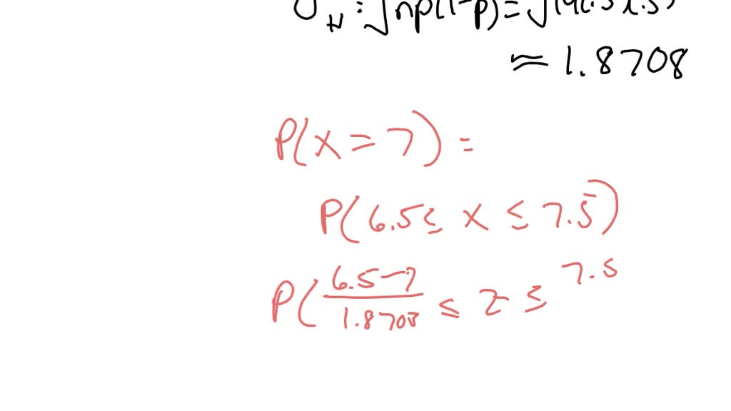 VIDEO solution:Use the normal approximation to the binomial ...