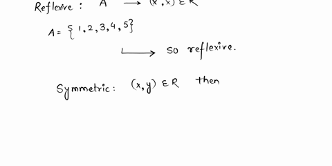 SOLVED:Determine whether the given relation is an equivalence relation on {1,2,3,4,5} . If the ...
