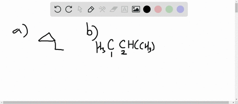 SOLVED:Draw the condensed or line-angle structural formula, if cyclic, for each of the following ...