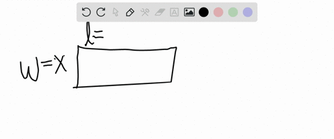 SOLVED:Represent each given condition using a single variable, x. The length and width of a ...