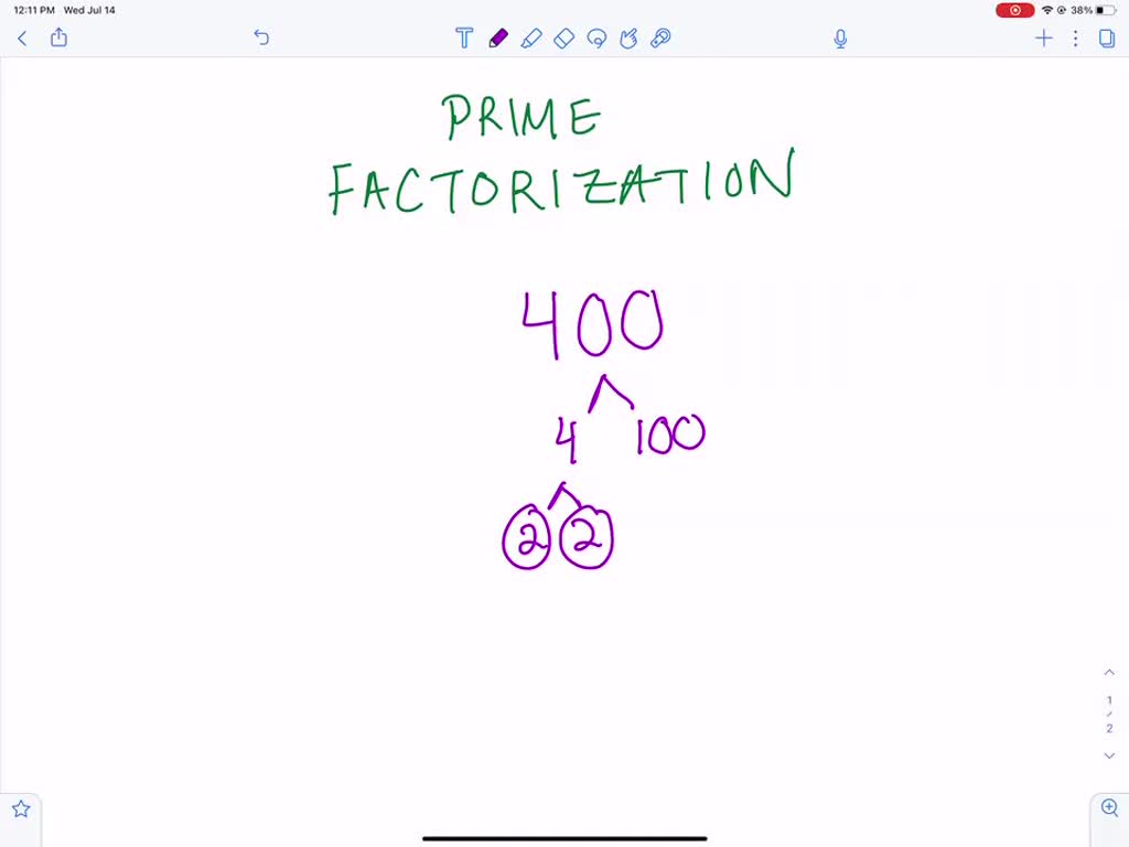 SOLVED:In the following exercises, find the prime factorization. .400