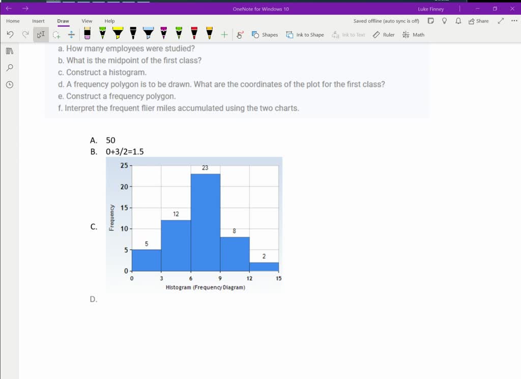 The following frequency distribution reports the number of frequent ...