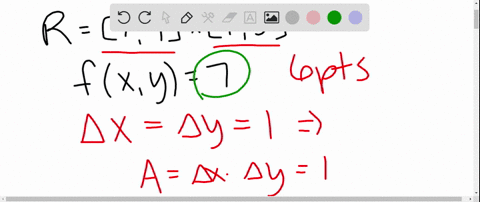 SOLVED:In Exercises 3-6, compute the Riemann sums for the double ...