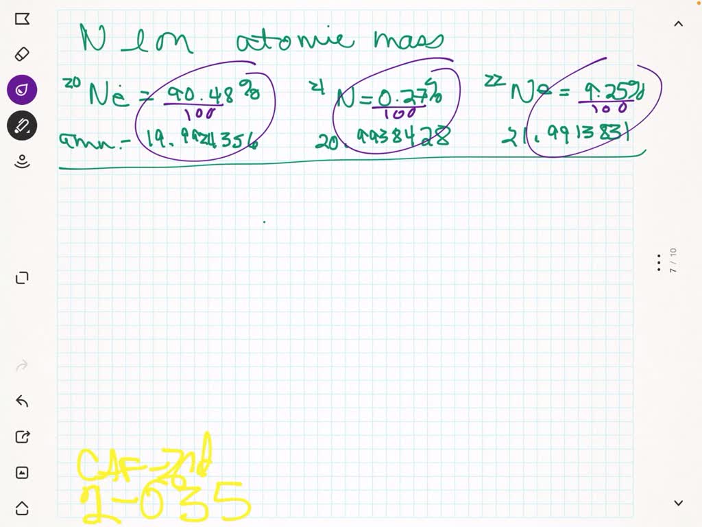 SOLVED: Calculate the atomic weight of neon (Ne), composed of three naturally occurring isotopes ...