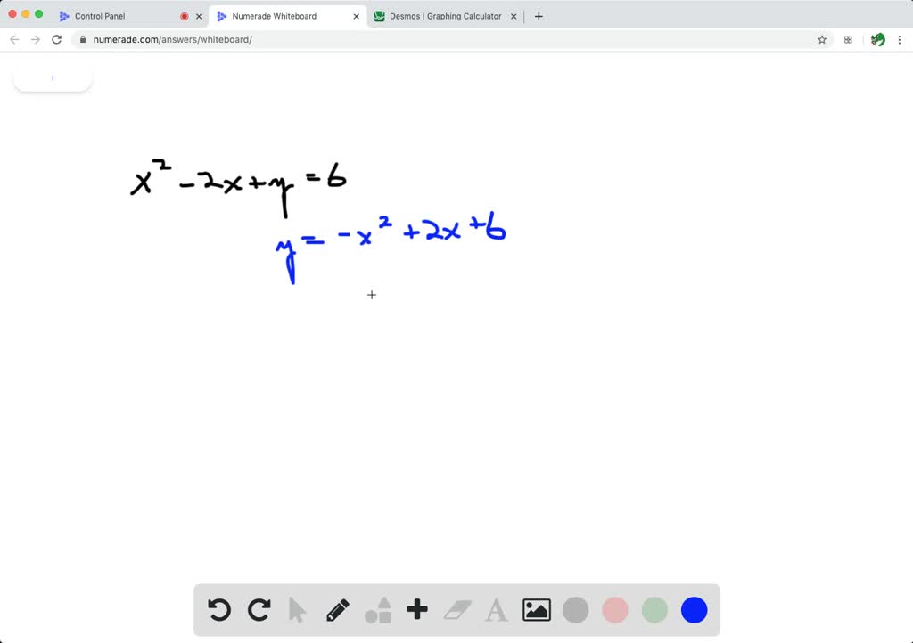SOLVED:Solve the equations for y and graph them with a standard window on a graphing utility. x ...