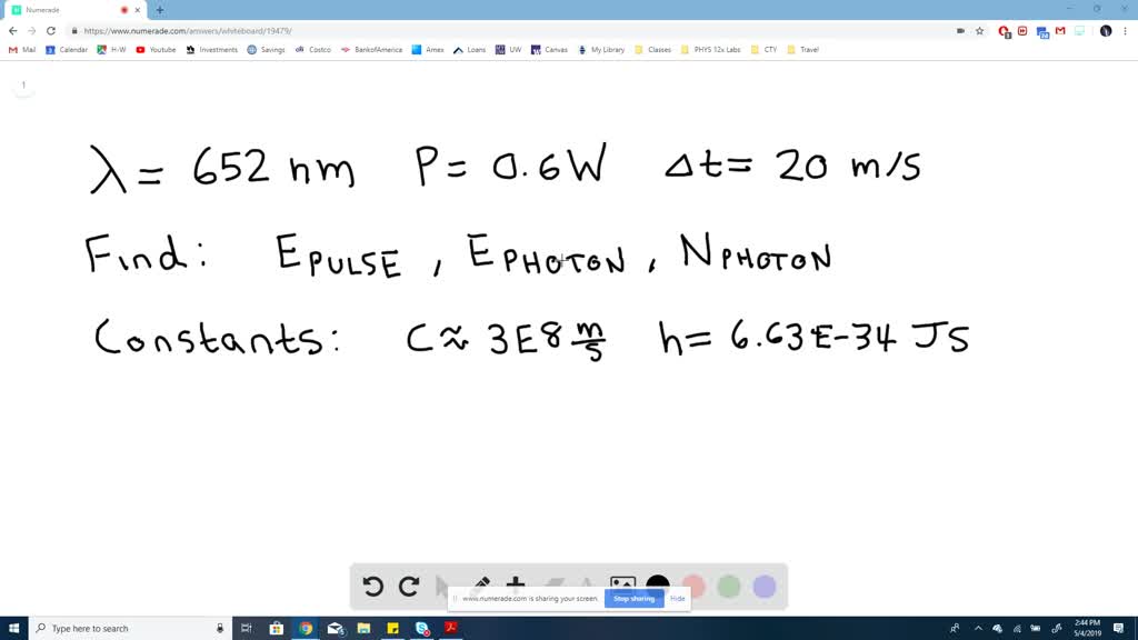 SOLVED:A laser used to weld detached retinas emits light with a ...