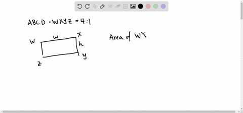 SOLVED:A rectangle is divided into four rectangles, each similar to the ...