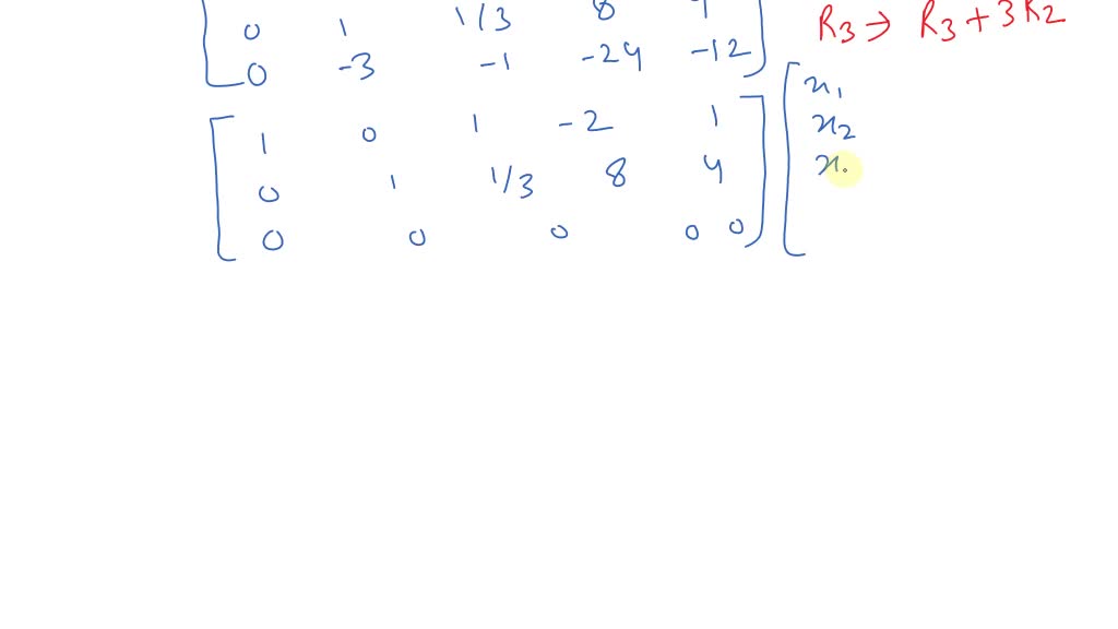 The coefficient matrix of a certain 4 ×5 homogeneous linear system is ...