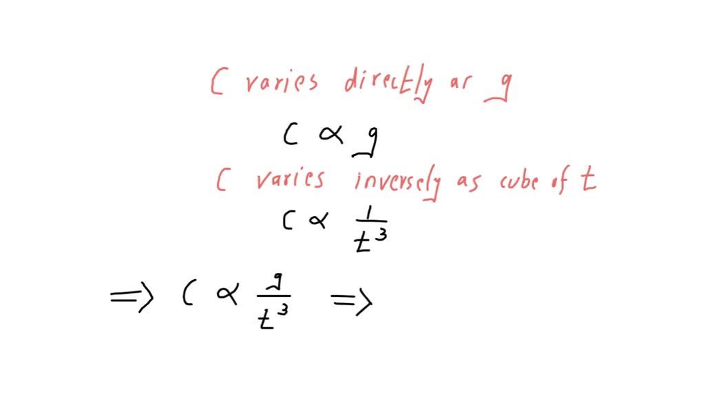 Solved Translate Each Statement Of Variation Into An Equation And Use K As The Constant Of