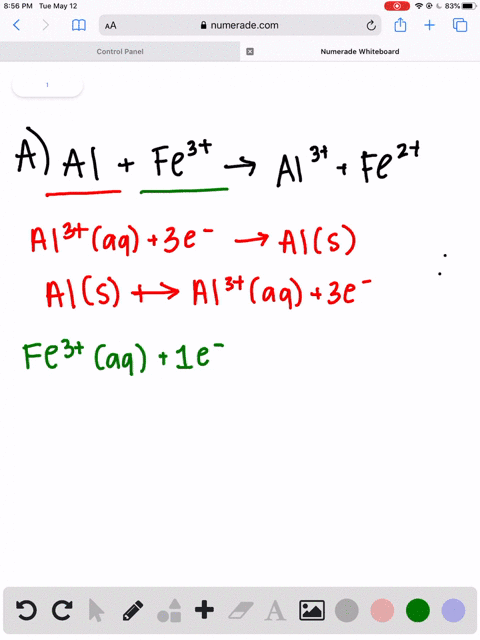 SOLVED: Select the appropriate half-reactions from Appendix 6 to write ...