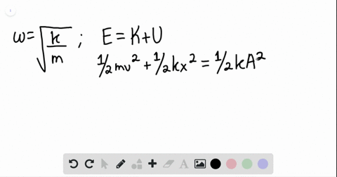 SOLVED:An object undergoes simple harmonic motion of amplitude A and angular frequency ωabout ...