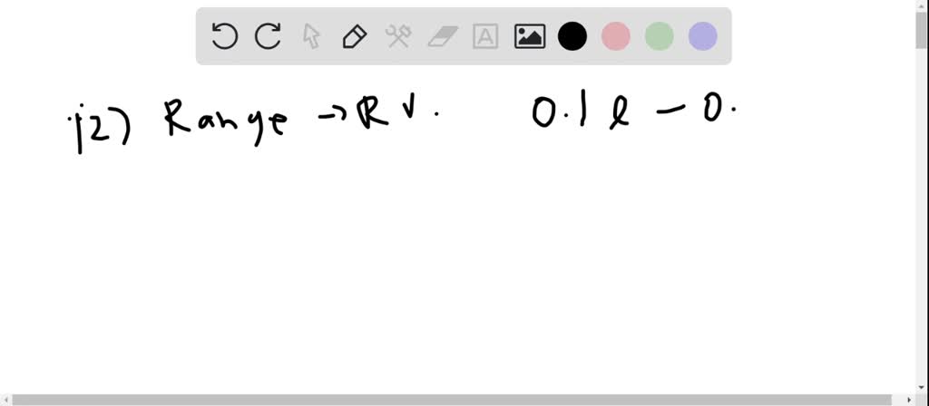 SOLVED:For each of the following exercises, determine the range (possible values) of the random ...