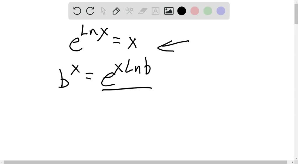⏩SOLVED: Explain why b^x=e^x lnb | Numerade