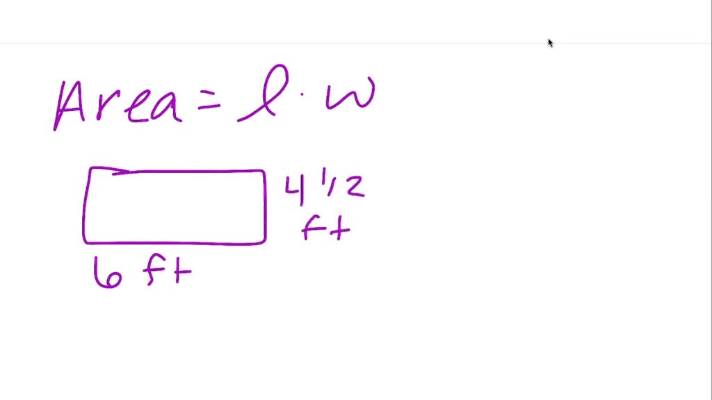 ⏩SOLVED:Calculate the area of a rectangle with dimensions 41 / 2… | Numerade
