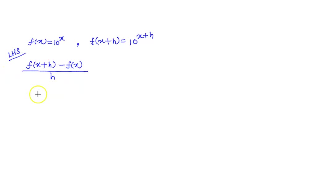 SOLVED These Exercises Involve A difference quotient For An Exponential Function If F x 10 x solved-these-exercises-involve-a-difference-quotient-for-an-exponential-function-if-f-x-10-x