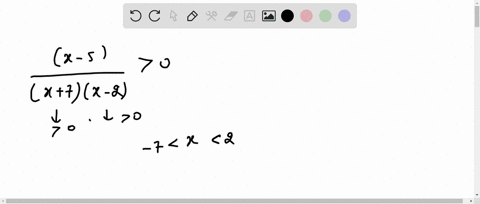 SOLVED: The smallest integer x for which the inequality (x-5)/(x^2+5 x ...