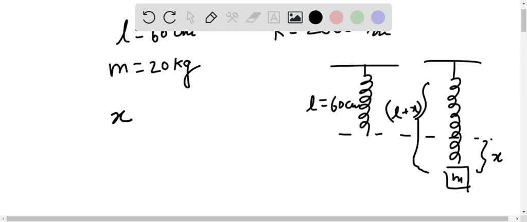 SOLVED:A spring is compressed to half its natural length by a force of ...
