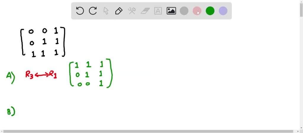 For an N ×N square matrix 𝐀, in (N-1) steps, the technique of Gauss ...