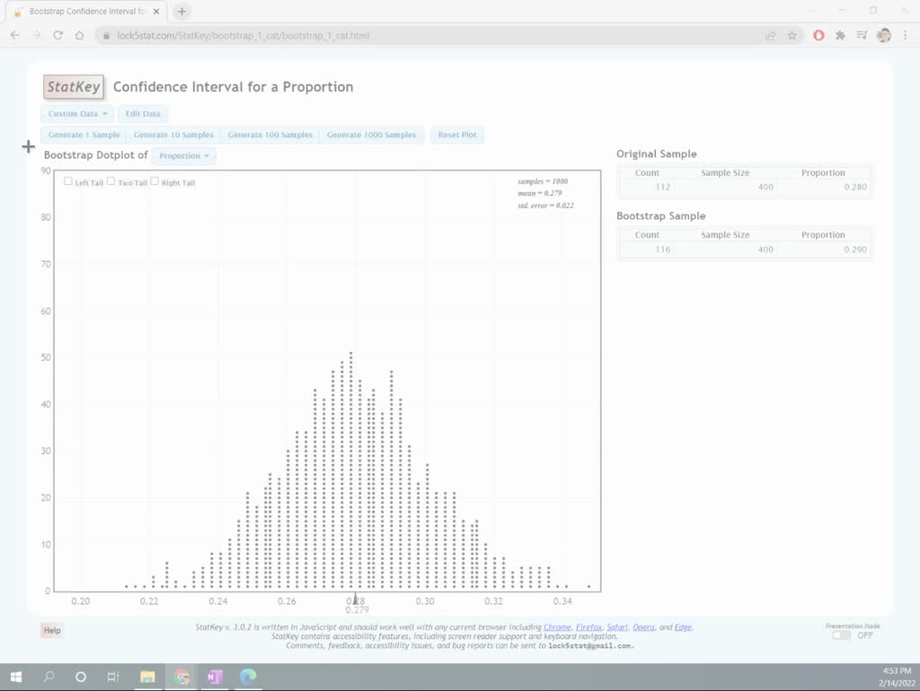 SOLVED: Information about the proportion of a sample that agrees with a certain statement is ...