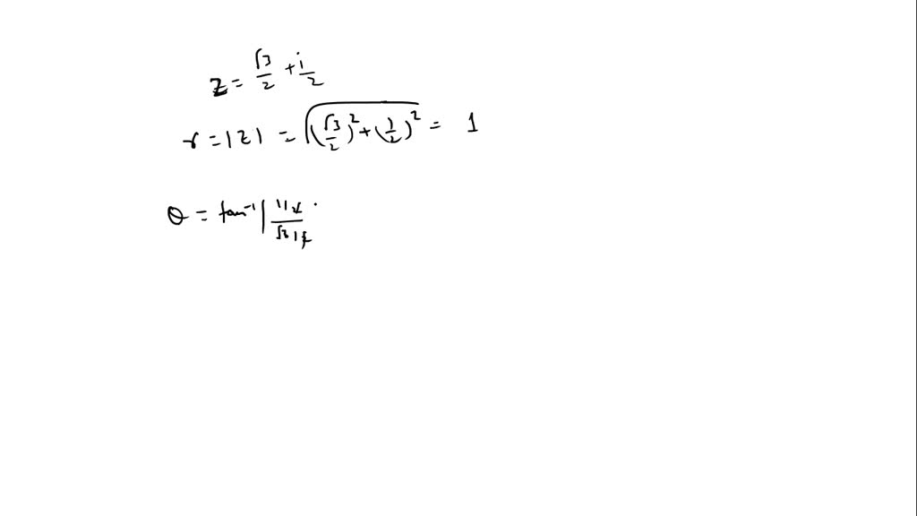 Convert from rectangular to trigonometric form. (In each case, choose ...