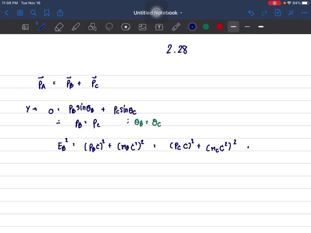 Consider the decay of an unstable particle A into three particles: A →B+C+D Use the relativistic ...