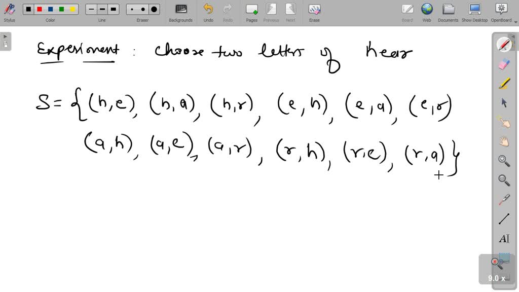 SOLVED:An experiment consists of selecting a letter at random from the letters in the word ...