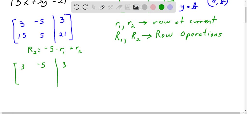 SOLVED:Solve each system of equations using matrices (row operations ...