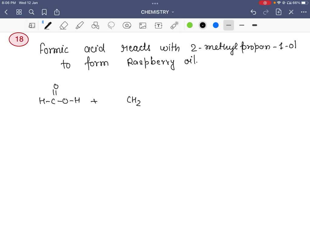 SOLVED:Raspberry oil contains an ester that is made by reaction of ...