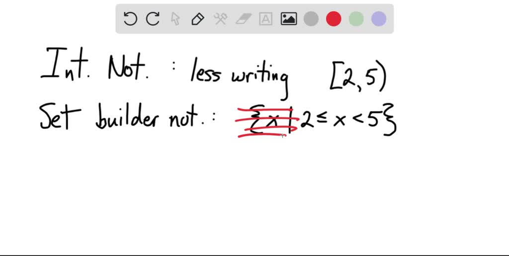Solved:compare Interval Notation With Set-builder Notation. Share An