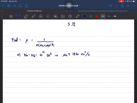 SOLVED: A perfectly compensated semiconductor is one in which the donor ...
