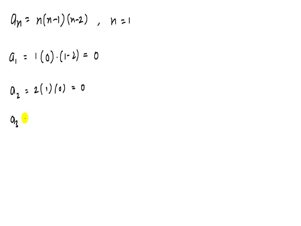 Solved Write The First Five Terms Of The Sequence Assume That N Begins With 1 A {n} N N 1