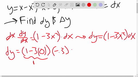 ⏩SOLVED:Compute Δy and d y for the given values of x and d x=Δx ...