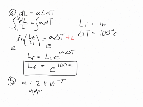 SOLVED:The relationship L=Li+αLi ΔT is a valid approximation when αΔT ...