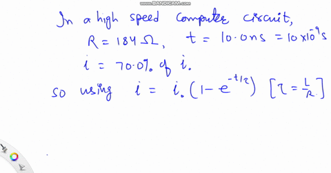 ⏩SOLVED:Example 27.8: You're designing a high-speed computer circuit ...