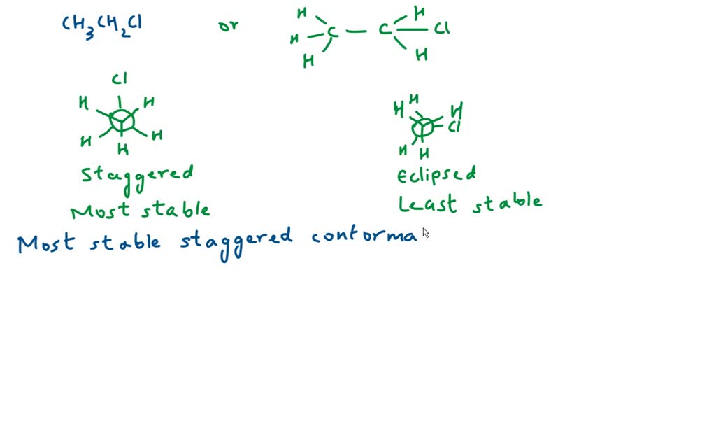 SOLVED:Recall from Figure 2.23 that the staggered ethane conformation ...