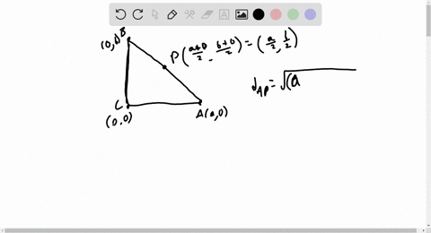 ⏩SOLVED:Use coordinates to prove that the midpoint of the hypotenuse ...