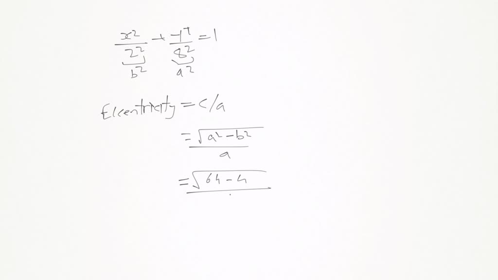 SOLVED:Consider the ellipse given by (x^2)/(2^2)+(y^2)/(8^2)=1. Is the ...