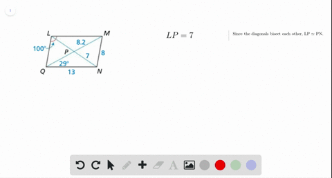 SOLVED: In Exercises 9-16, Ind the indicated measure in a LMNQ. Explain your reasoning. LP ...