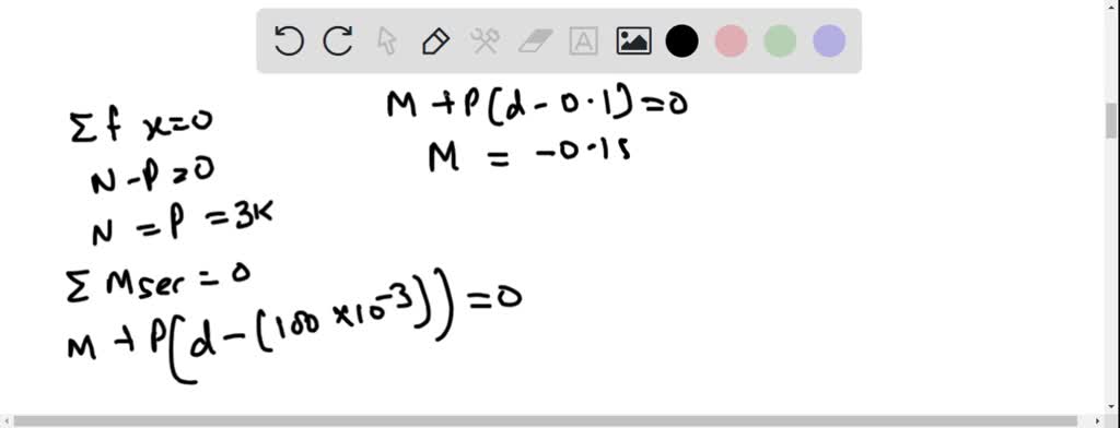 The plate has a thickness of 20 mm and the force P=3 kN acts along the ...