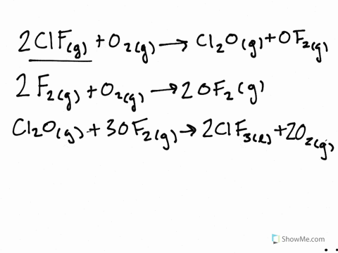 ⏩SOLVED:Reaction of gaseous ClF with F2 yields liquid ClF3, an… | Numerade